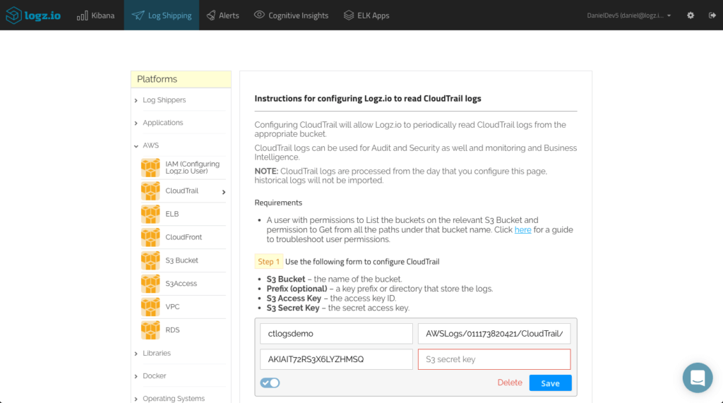 AWS CloudTrail Log Analysis With the ELK Stack